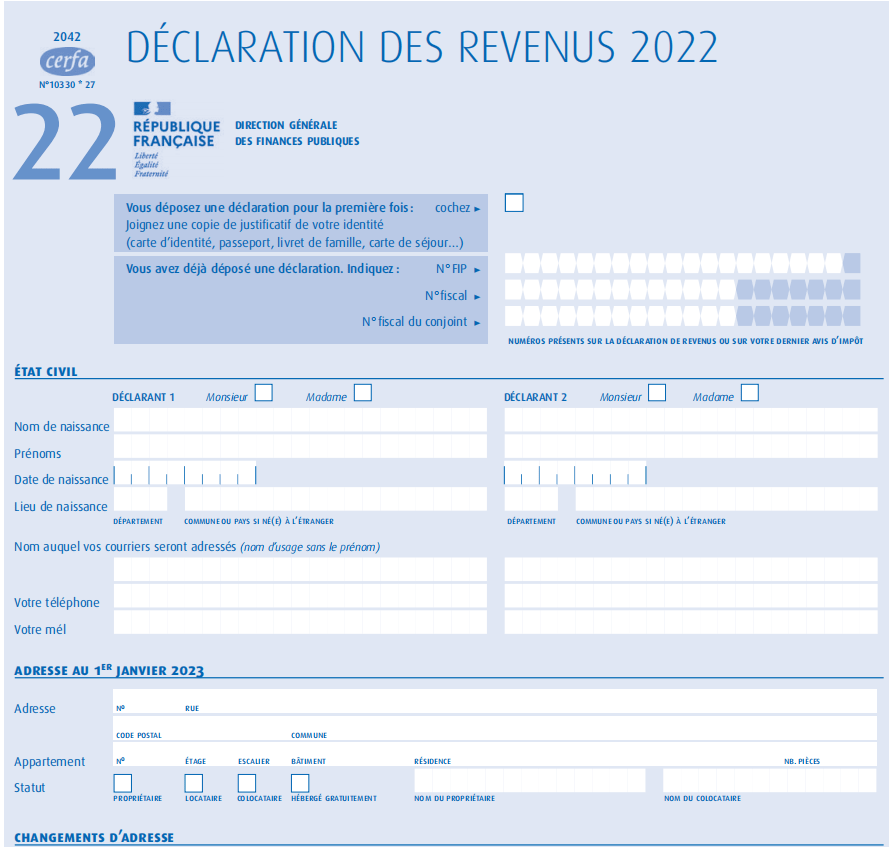 Déclaration impôts 2023 sur les revenus 2022 - Actualités